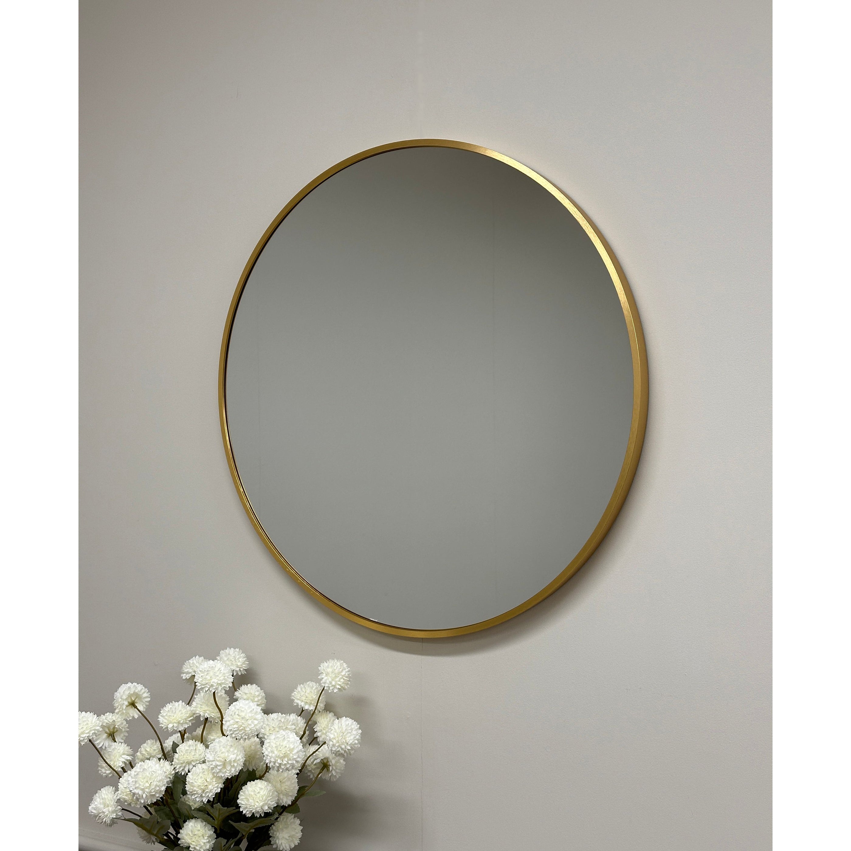 Buy Oslo Round Mirror 50cm diameter Gold | Select Mirrors