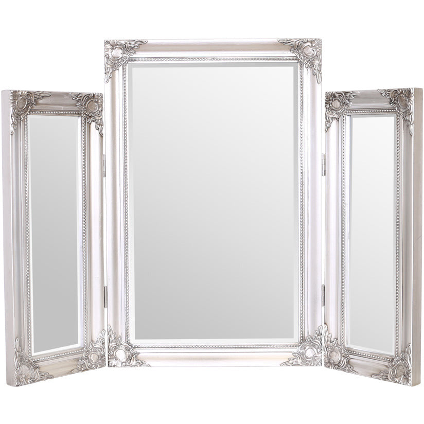 Buy Lola Dressing Table Mirror Antique Silver | Select Mirrors