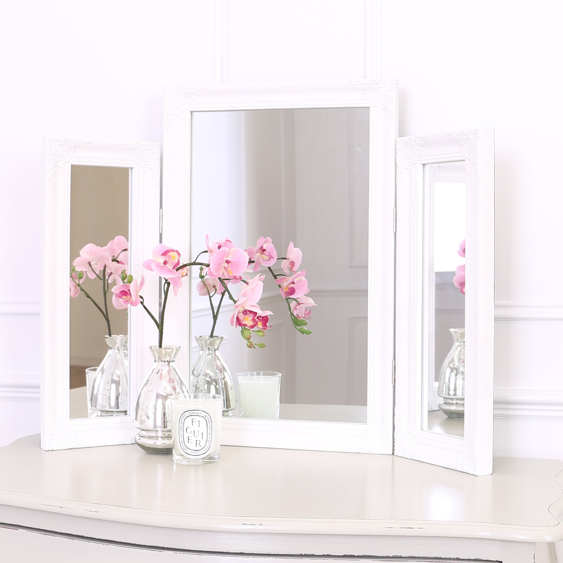 Buy Lola Dressing Table Mirror White | Select Mirrors