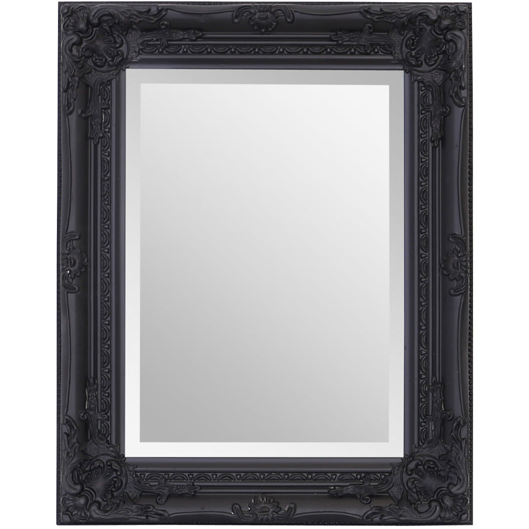 Buy Rhone Small Rectangle Wall Mirror 42x53cm Black | Select Mirrors